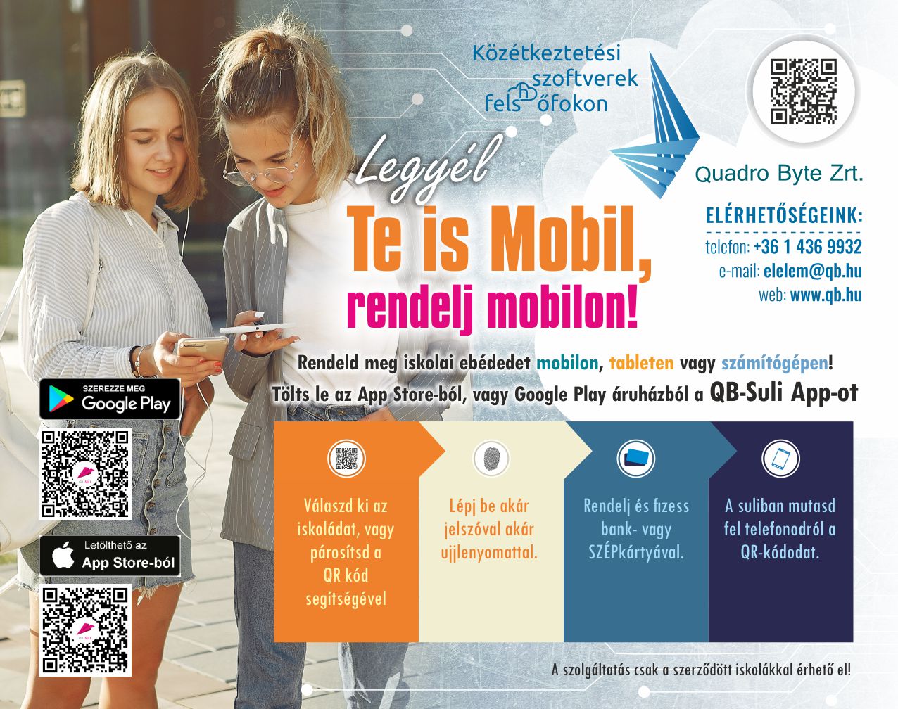 Élelmezés program: 30 éve Partnereink szolgálatában | Quadro Byte Zrt